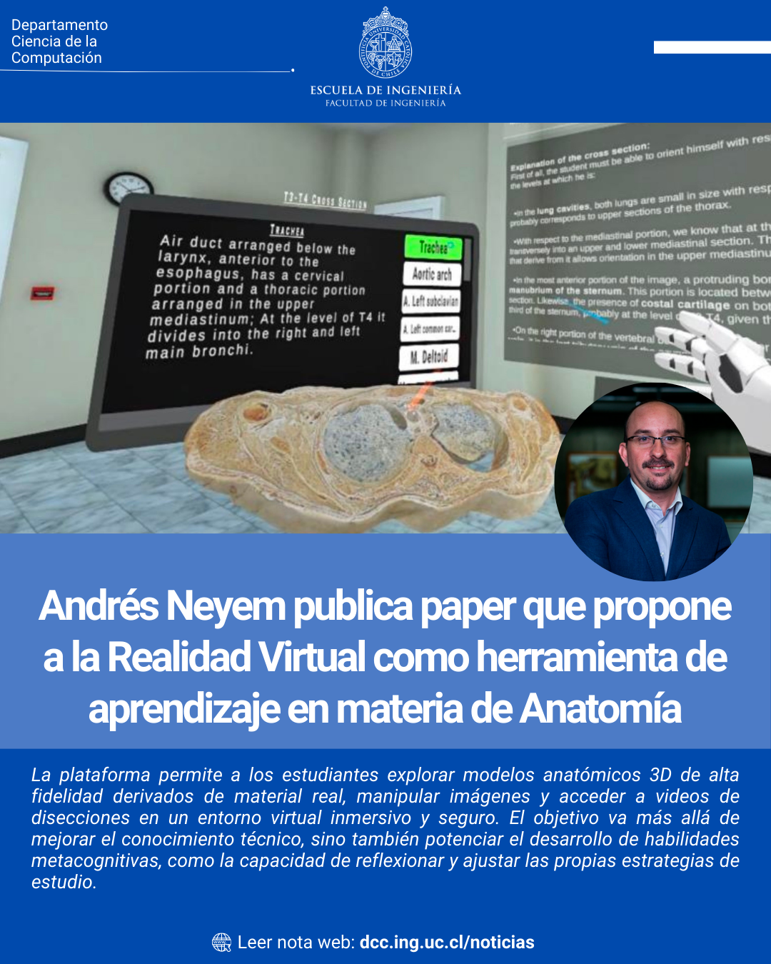 Andrés Neyem publica paper que propone a la Realidad Virtual como herramienta de aprendizaje en ...